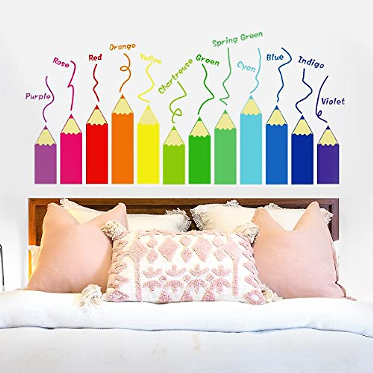 Colorful Wall Decals for Kids - 12 Educational Designs
