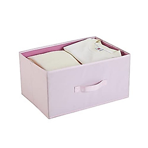 Urban Shop 3 Tier Fabric Drawer Storage Cart with MDF Wood Frame, Pastel with White Frame