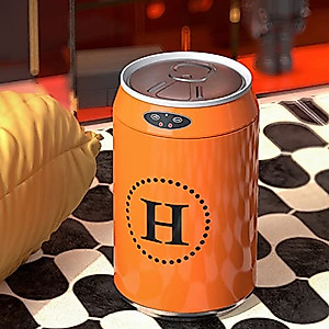 BONAD Bathroom Trash Can Indoor Stainless Steel Intelligent Automatic Induction Trash can Office Living Room Bedroom Kitchen Bathroom Creative Trash can Wastebasket (Color : 1)