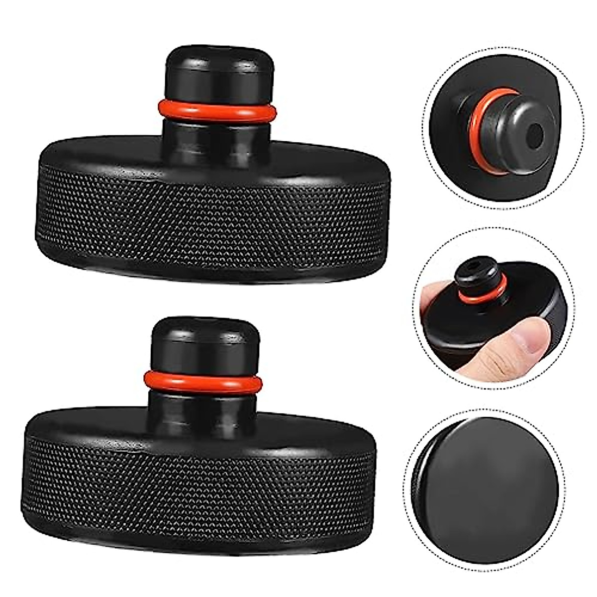 VICASKY 2pcs Rubber Mat Frame Holder Stand Tool Stand Jack Stand Rubber Pad Car Accesories Frame Rail Protector Car Repair Accessories Jack Accessories Auto Jack Pad Protection Stabilizer