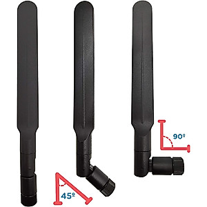 CompuPort Telemetry Wide-Band 3500MHz 5G/4G/LTE MIMO Whip Antenna with SMA Male Connector, Compatible with Sierra Wireless Airlink, Digi, Teltonika, Microhard, CradlePoint and More.(1 pc.)