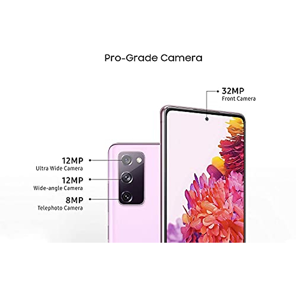 Samsung Galaxy S20 FE (5G) 128GB 6.5" Display (T-Mobile/Sprint Unlocked) Smartphone - Cloud Lavender (Renewed)