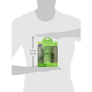 green sprouts Fresh Baby Food Mill - Easily Purees Food for Baby, Separates Seeds & Skins, Compact Size, No Batteries or Electricity Needed, Dishwasher Safe