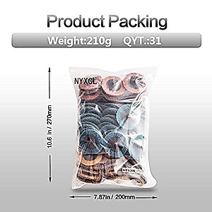 NYXCL 30Pcs 2inch Nylon Quick Change Sanding Discs Set, with 1/4" Holders, Die Grinder Surface Conditioning Burr Rust Paint Removal