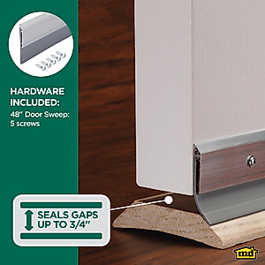 M-D Building Products 5413 48-Inch Deluxe Aluminum and Vinyl Door Sweep