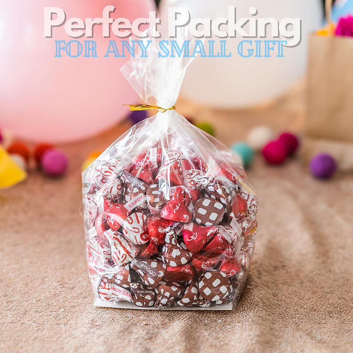 200 Pcs 6x9 Clear Flat Cello/Cellophane Treat Bags for Gift Wrapping, Thick OPP Plastic Bags for Wedding Cookie Birthday Cake Pops Gift Candy Buffet Supplies