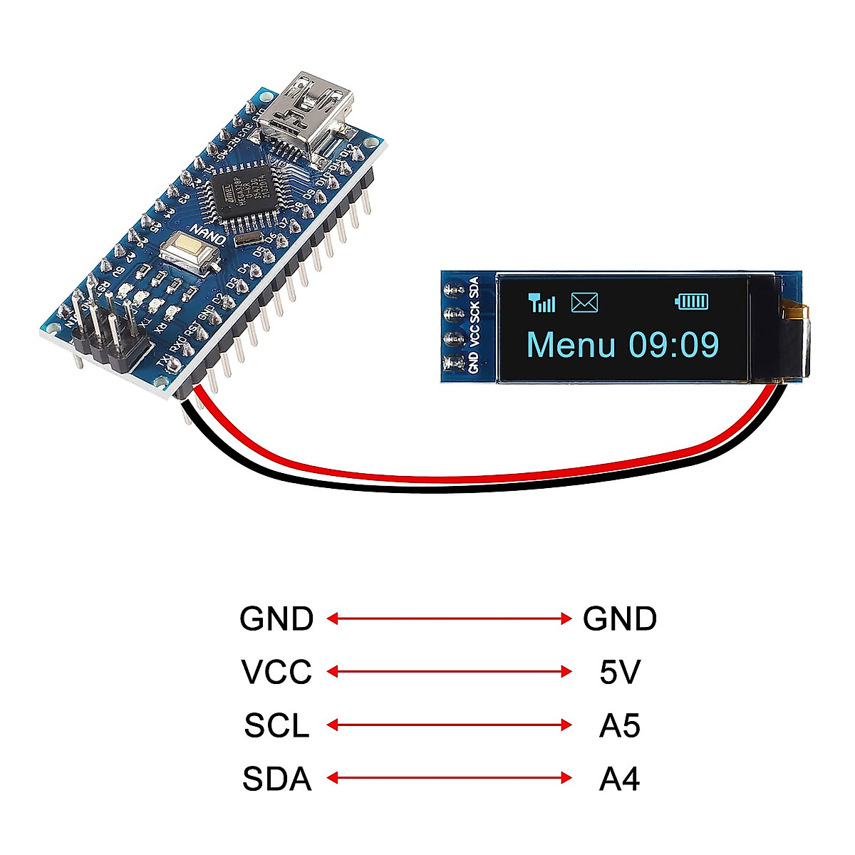 DWEII 10 Pieces I2C Display Module 0.91 Inch I2C OLED Display Module I2C OLED Screen Driver DC 3.3V~5V 4PINS for Arduino ESP32 ESP8266 AVR PIC STM32 for Raspberry pi (Blue Color)