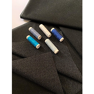 MAROBEE Black Lightweight Fusible Interfacing Iron On for Sewing Projects, (40 Inch x 3 Yard) Non-Woven