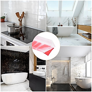 uxcell Water Barrier for Sink, 67 Inch Water Stopper Shower Barrier Water Blocker for Kitchen Sink Countertop Sink Cooktop Bathroom to Keeps Wet and Dry Separation, Transparent