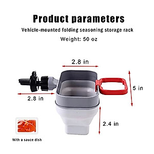 Dip Clip Car Sauce Holder for Dipping sauces and kechup |French Fry Burger Combo Pack Dip Clip Sauce & French Fries Holder for Car