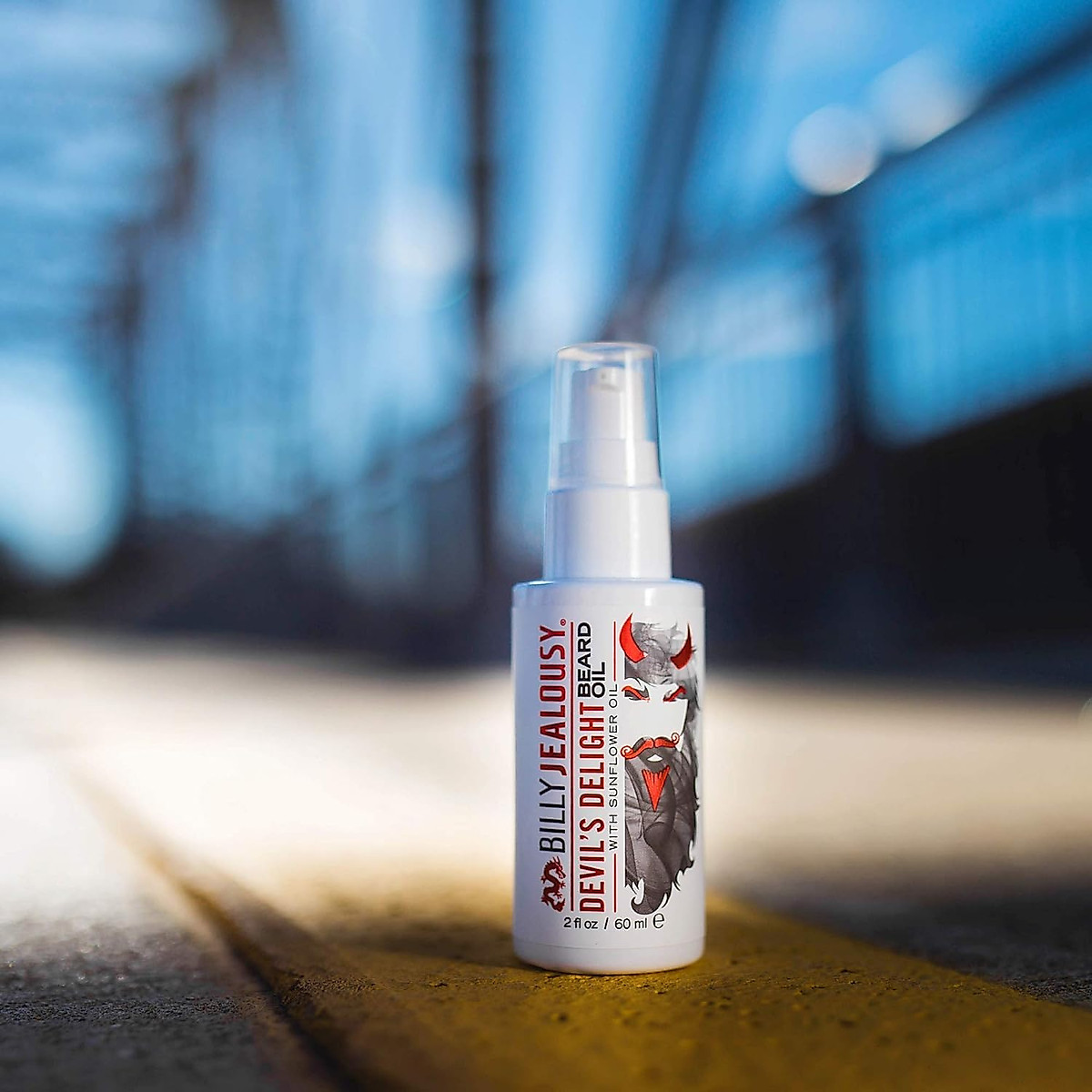 Billy Jealousy Beard Oil for Men, Weightless, Low Shine, and Hydrating Beard Moisturizer for Softer Hair, Helps Prevent Itching and Flakes, Devil's Delight, 2 Fl Oz