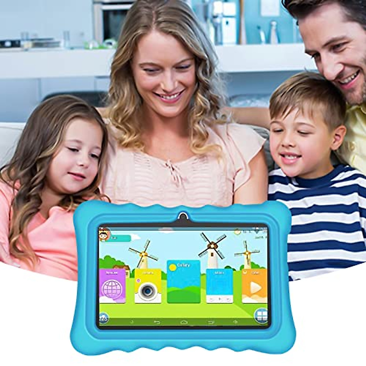 Hd Tablet Wifi Bluetooth Android Game Tablet,7inch Ips Display Screen,Christmas Birthday Gift,2gb Ram+16gb Rom,3000mah Battery,Android-11 System (Blue)