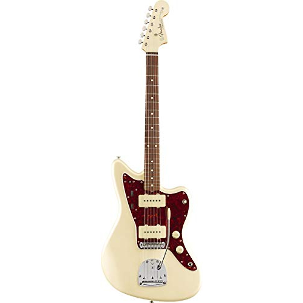 Fender Vintera 60s Jazzmaster Electric Guitar, with 2-Year Warranty, Olympic White, Pau Ferro Fingerboard