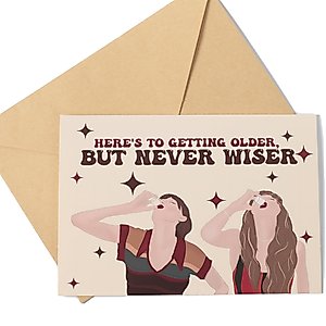Tuoshei Singer Album Style,Funny Birthday Card,Singer Era Foldable Style, Great Sweet Birthday Gifts for Her Him for Fans - with Envelope