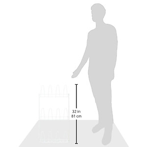 Metaltex Penny - 36611214080 - Wall-Mounted Shoe Rack - 6 Pairs - Metal - White - 40x6x77.5cm