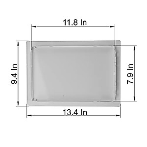 Vent Systems 8'' x 12'' Inch White Metal Access Panel - Easy Access Doors - Access Panel for Drywall, Wall, Electrical and Plumbing Service Door