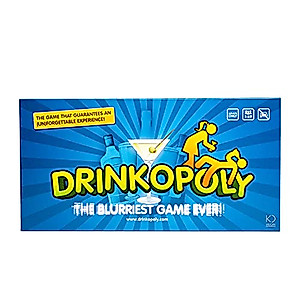 Drinkopoly Party-Game | Fun Drinking-Game for-Game Night | Hilarious Social and Interactive-Board-Game for Adults | Ages 21+ | 1-6 Players | Average Playtime 60 Minutes