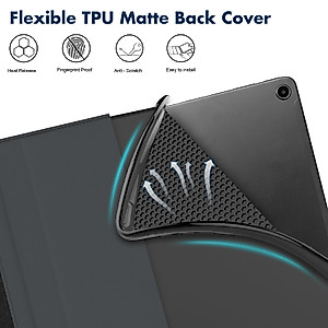 Dteck for Amazon Fire Max 11 Tablet Case 11" (13th Generation) 2023, PU Leather Shell TPU Back Cover Fold Stand Case with Auto Sleep Wake, Adjustable Viewing Angles, Cute Folio Slim Case, Bookshelf