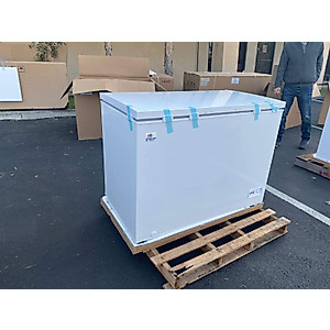 Commercial Freezer Chest freezer 10 Cuft NSF Restaurant 44" White Stand Alone Solid Flat Top w/Storage Baskets XF-302