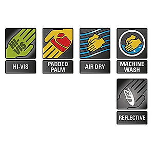 Glove, Rescue, Cut Resistant, L, Hi-Vis, Pr