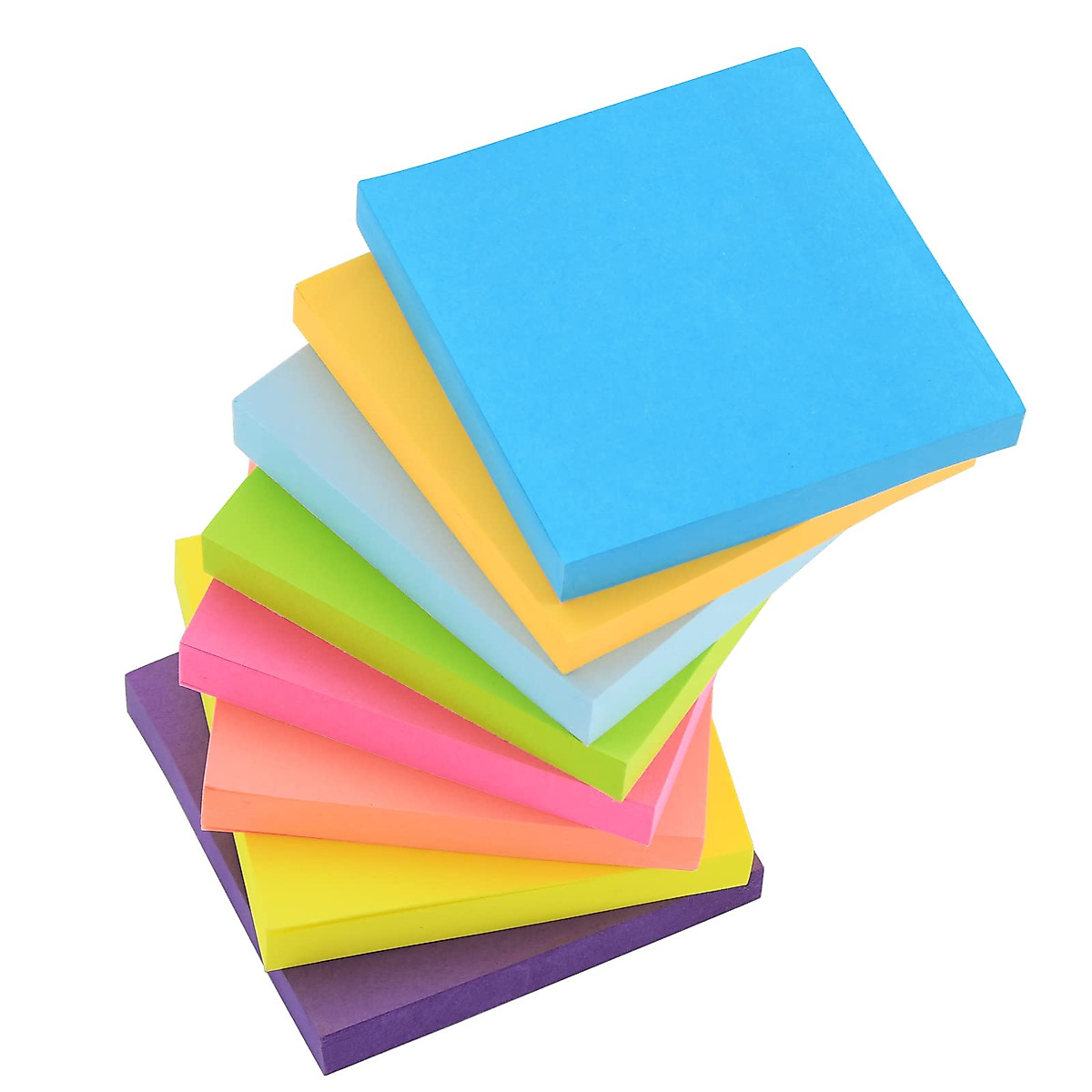 Sticky Notes 3x3 in Sticky Note , Sticky Pads Bulk Self-Stick Note Pads, 8 Pads Posted Notes Bright Colorful 100 Sheet/Pad