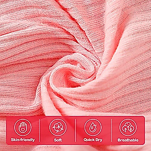 Tokidaring Infant Baby Girl Romper Bodysuit Tops Flared Bell Bottom Pants Cute Summer Outfits with Headband 3-6M Pink