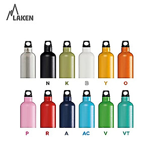 Laken Thermo Futura Vacuum Insulated Stainless Steel Water Bottle Narrow Mouth, 25 Ounce, Plain / Silver