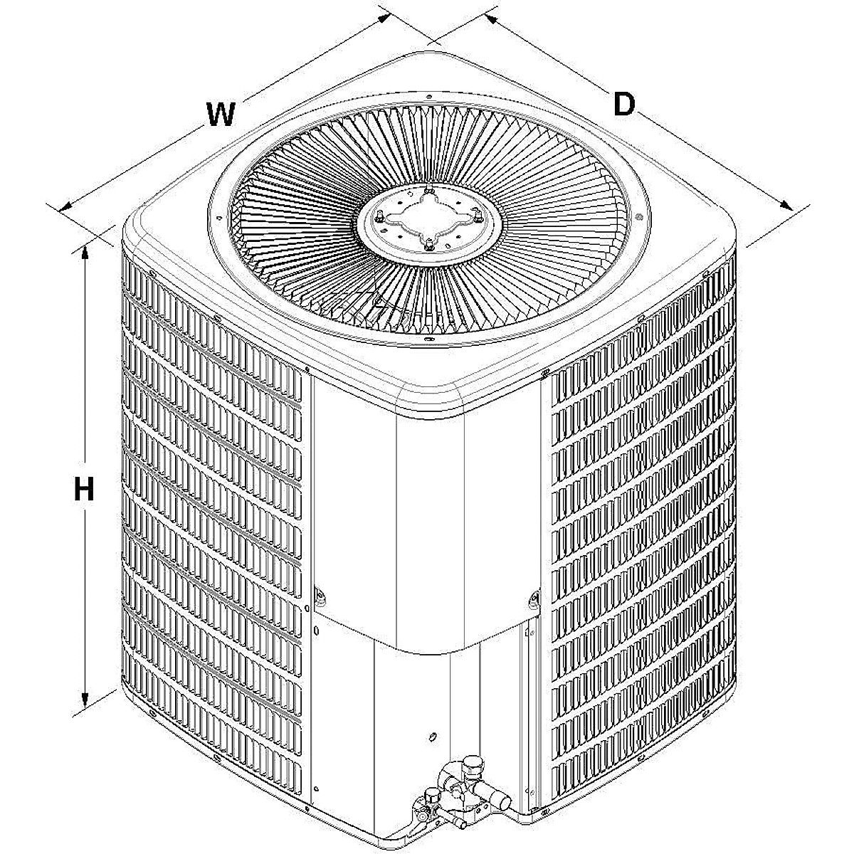Goodman 1.5 TON 14.3 SEER2 Multi-Family Series Heat Pump (GSZM403610) with FREE programmable thermostat