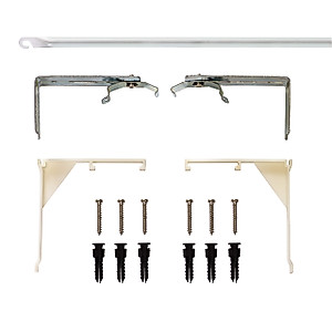 LOTUS & WINDOWARE Smooth Curved Vertical, 66 by 84-Inch, White