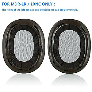Jecobb MDR-1R Earpads Replacement Memory Foam & Protein Leather Ear Cushion Pads Cover for Sony MDR-1R, MDR-1RNC Headphones (Brown)