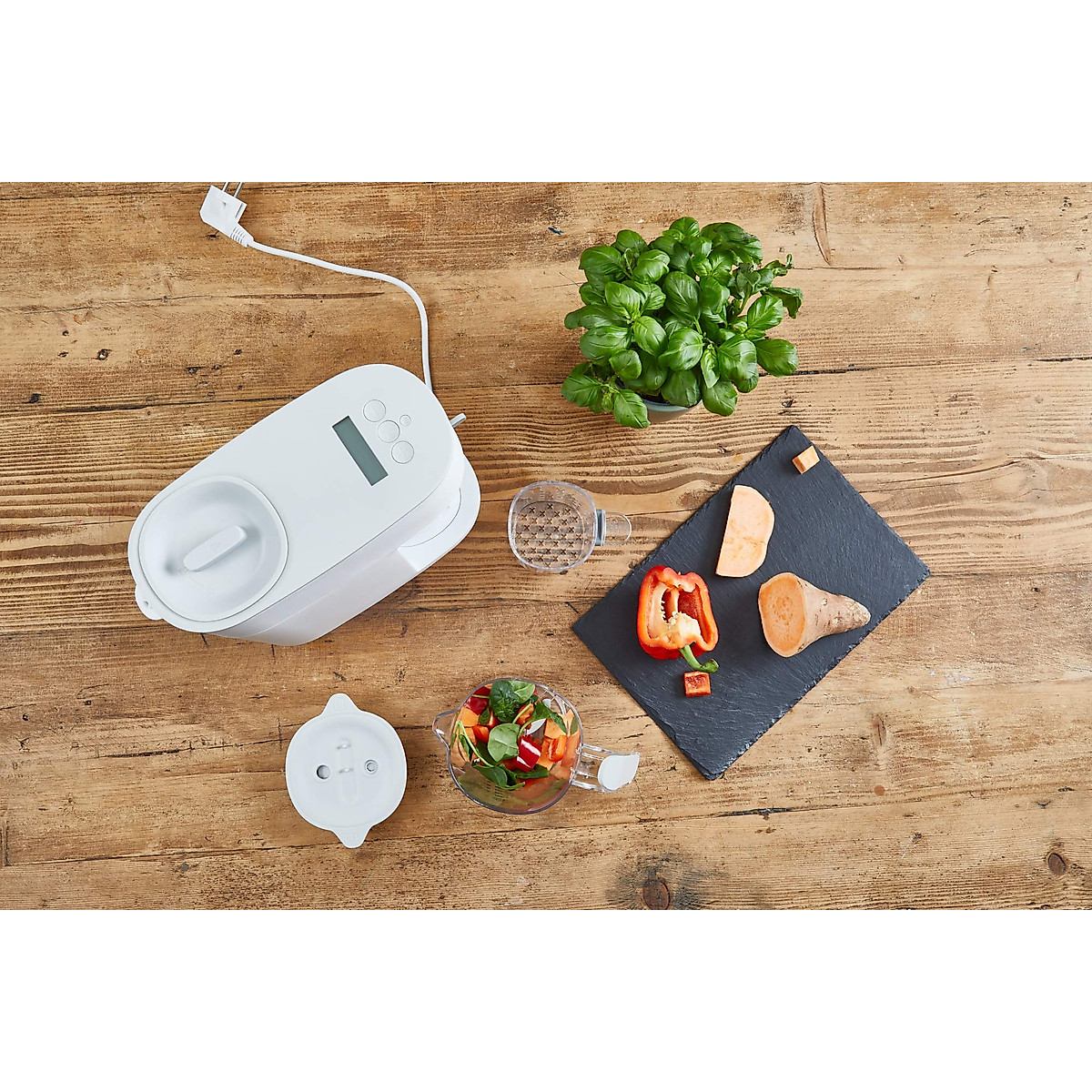 Tommee Tippee Quick-Cook Baby Food Maker, Blender and Steamer, Food Processor, For All Stages of Baby Weaning