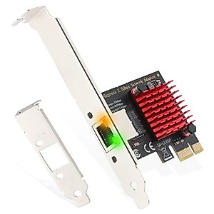 2.5G Network Adapter, Ubit 2.5GBase-T RJ45 2500/1000/100Mbps Gigabit PCIe Network Adapter, RTL8125 NIC, Low Profile Bracket, Windows 11/10 /8/8.1/7