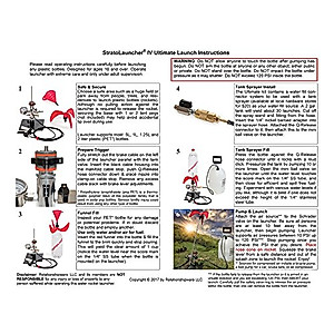 Relationshipware StratoLauncher IV Ultimate Tilting Water Rocket Launcher + StratoFins Kit