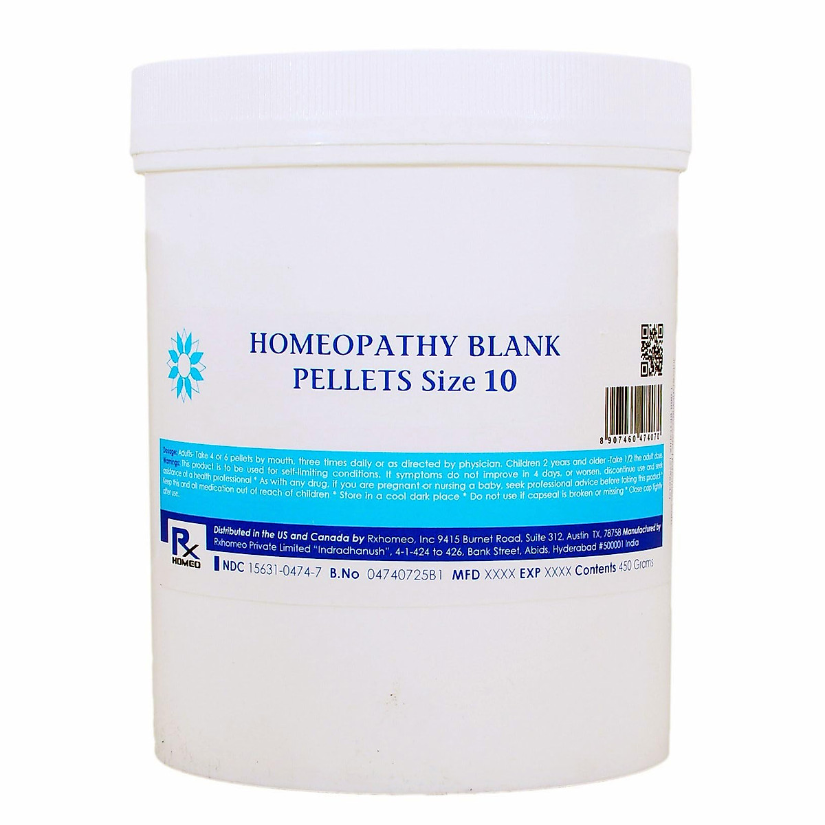 Sugar GLOBULES - Homeopathy Blank PELLETS Size 10 - DMF Grade