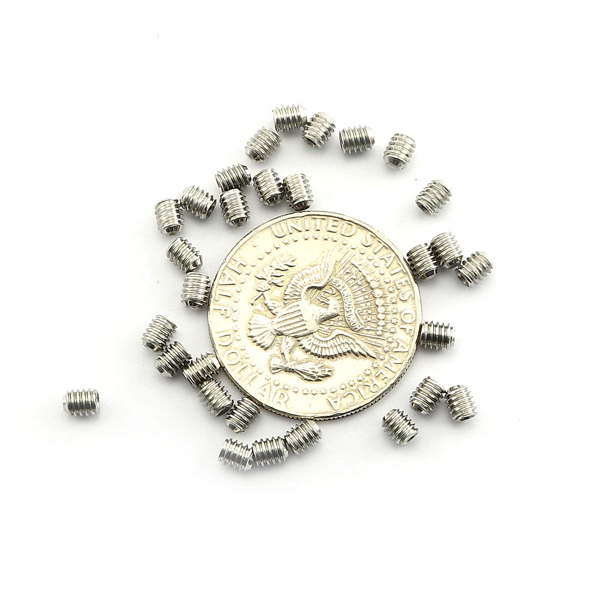 Pro Bamboo Kitchen 30pcs Socket Set Screws Stainless Steel American Standard Machine Headless Screw 8-32 x 3/16"