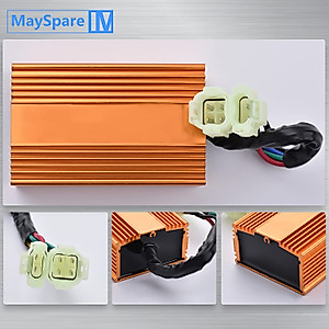 MaySpare 6 Pins DC CDI Box Variable Timing Performance For GY6 4-Stork Engine 125cc 150cc 250cc No Rev Limit