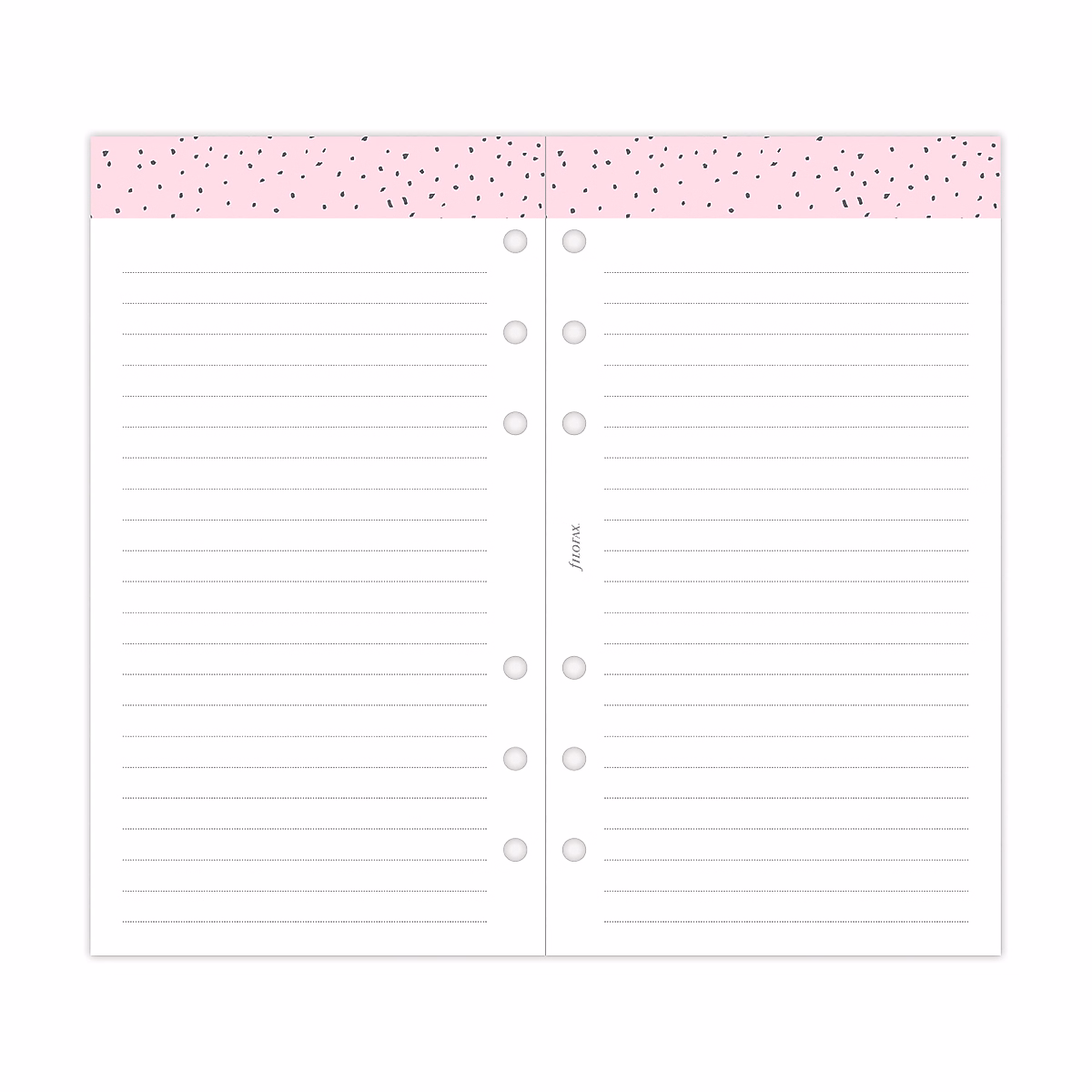 Filofax Personal Confetti week to view 2024 diary