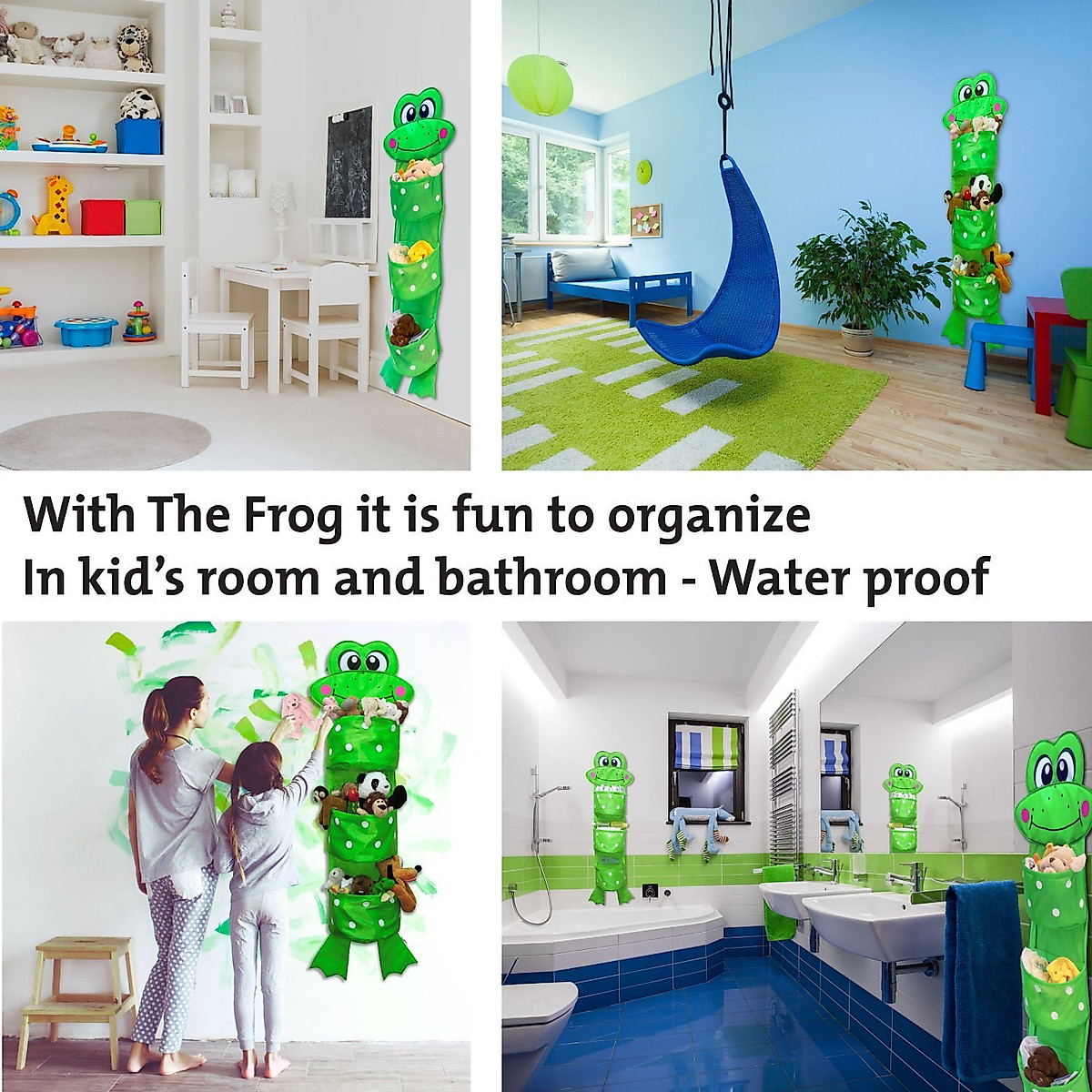 Bennet & Bradley Hanging Toy Storage | Kids Hanging Toy Storage |Closet Organizer for Baby Clothes, Stuffed Animal Storage 100% Guarantee | Includes Bonus & Luxury Gift Box