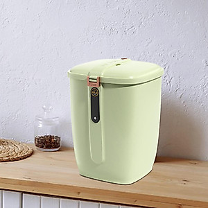 Fenteer Rice Storage Container, Food Grain Box Bin Dispenser Bucket, Leakproof Lid Rice Grain Bucket, Cereal Flour Bin for Dry Food, for 15KG
