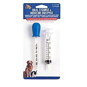 Pet Lodge Oral Syringe & Medicine Dropper for Animals Administer Food & Medicine to Your Pet (Item No. 171601)