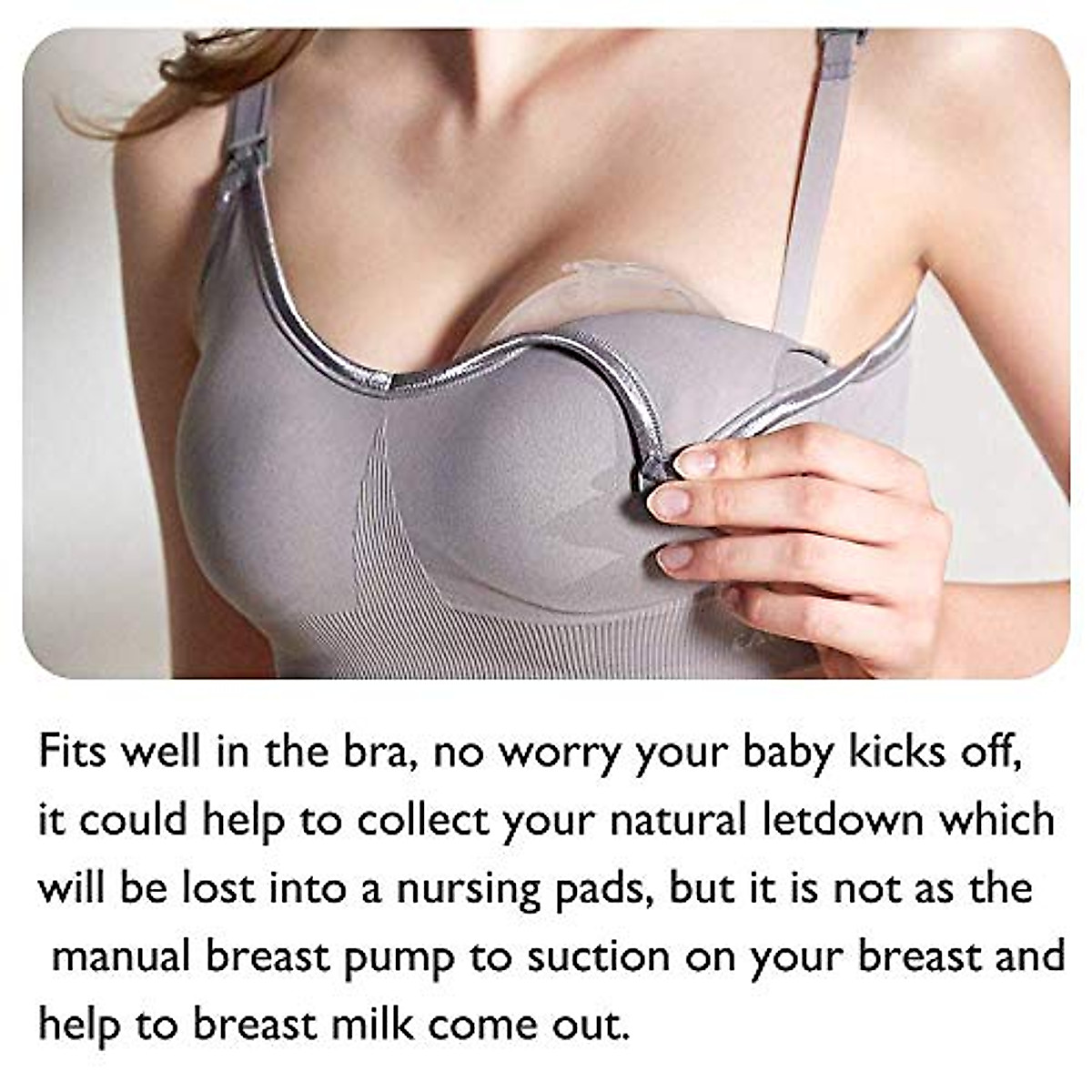 haakaa Ladybug Breast Milk Collector Breast Shells Milk Saver Nursing Cups for Large Milk Supply, Replace Disposable Breast Pads, Reusable & Wearable (150ml, 1 Pc)