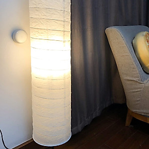 Uonlytech 2pcs Paper Floor Lamp Shades Nordic Simple Floor Lamp Japanese Style Standing Lamps Replacement for Bedside Desk Wall Floor Lamp