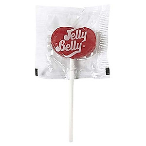 Adams & Brooks Jelly Belly Lollipops 42 Count –Jelly Belly Candy, Classic Jelly Belly Flavors, Individually Wrapped Lollipops, Kosher Candy