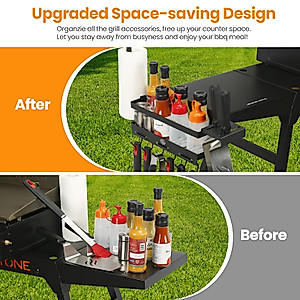 Blackstone Griddle Caddy - Space Saving Grill Accessories Tool Holder, BBQ Accessories Organizer Box for 17"/22"/28"/36" Griddle