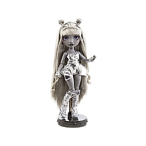 Rainbow High Shadow Series 1 Luna Madison- Grayscale Fashion Doll. 2 Metallic Grey Designer Outfits to Mix & Match, Great Gift for Kids 6-12 Years Old and Collectors