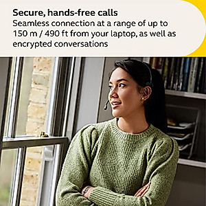 Jabra Engage 55 Mono Wireless Headset with Link 400 USB-A DECT Adapter - Noise-Cancelling Microphone, Extensive Range, Hearing Protection - MS Teams Certified, Works with All Other Platforms - Black