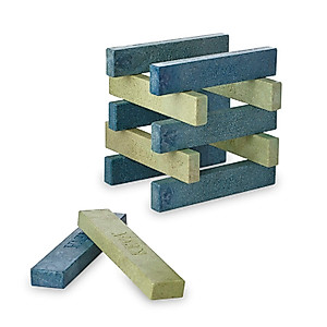 MindWare KEVA Junior - 20 Easy-Grip Plank Set for Toddlers - Made from Washable, Non-Toxic & BPA-Free, Recycled Materials