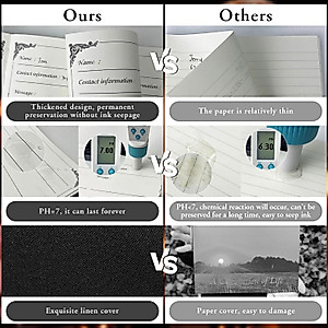 Funeral Guest Book for Memorial Service, Celebration of Life Guest Book with Table Sign, Pen and Box, Guest Sign in Book for Funeral Service, Elegant Black Memorial Books for Celebration of Life