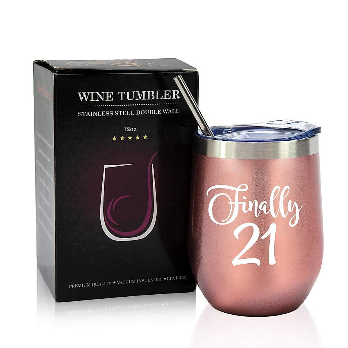 NewEleven 21st Birthday Gifts For Women, Her - 2004 21st Birthday Decorations For Her - 21st Birthday Ideas For Women, Her, Daughter, Sister, Best Friends - 12 Oz Tumbler