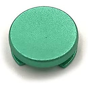 Tekmihat Metal Button 3D Analog Controller Stick Joystick Cover Buttons for New 2DS 3DS LL XL New 3DS New 3DS XL LL (Green)